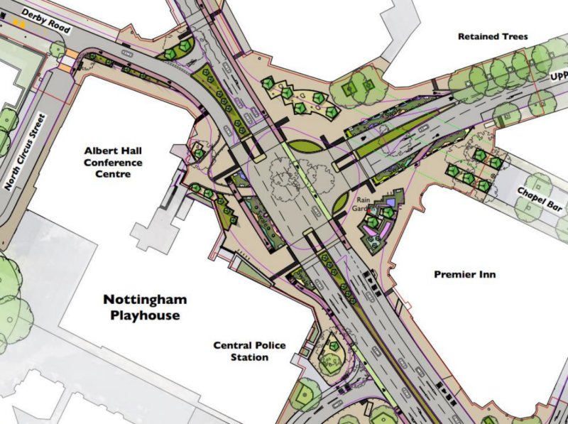 Work begins to transform Maid Marian Way roundabout this spring ...