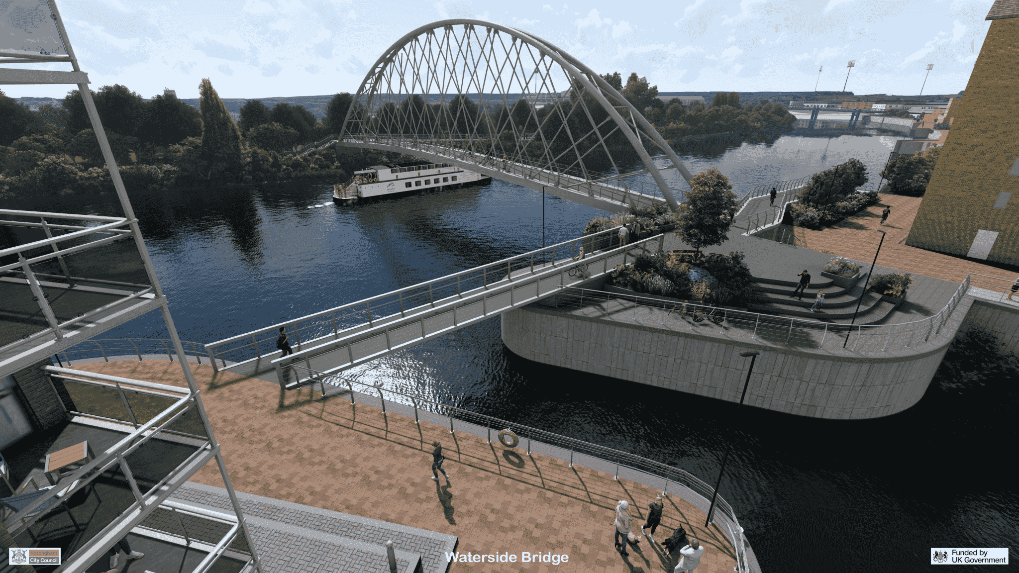 Huge step forward on new landmark walking and cycling bridge ...