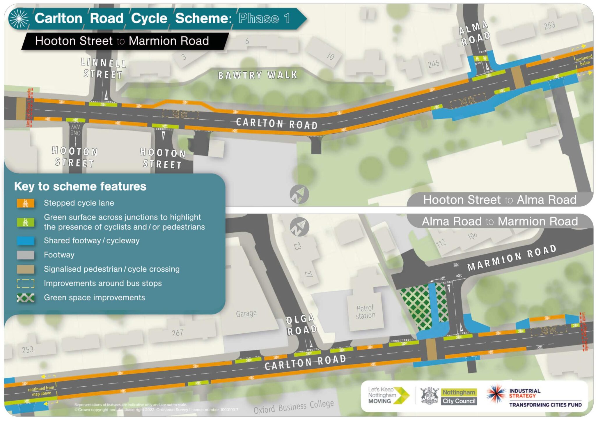Carlton Road Cycle Schemes - Transport Nottingham