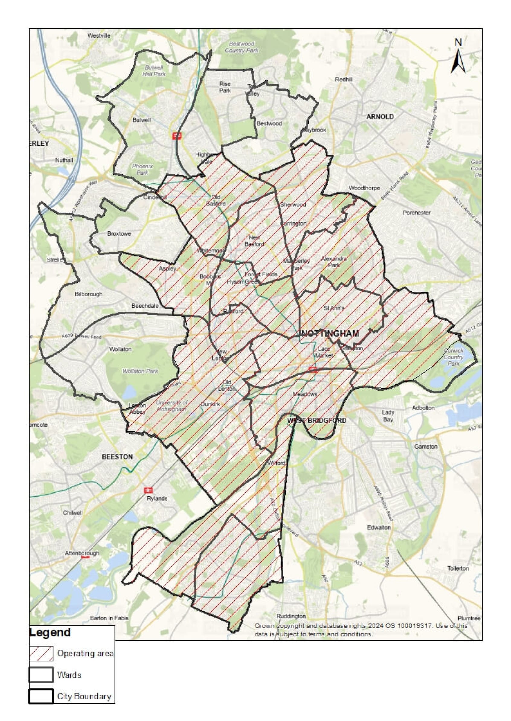 Map - Transport Nottingham