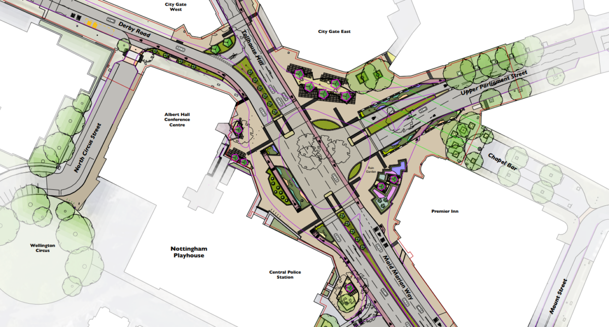 Maid Marian Way improvements - Transport Nottingham