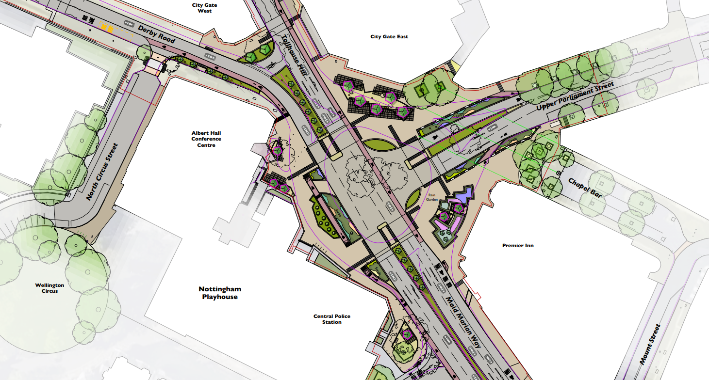 Maid Marian Way improvements - Transport Nottingham