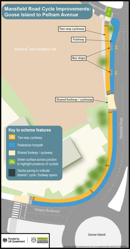 Mansfield Road cycleway - Transport Nottingham
