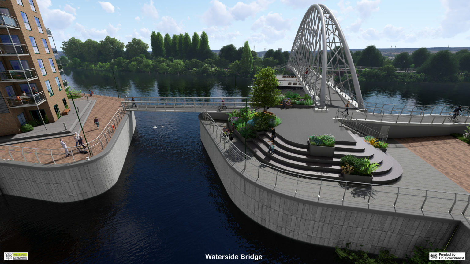 Huge step forward on new landmark walking and cycling bridge ...