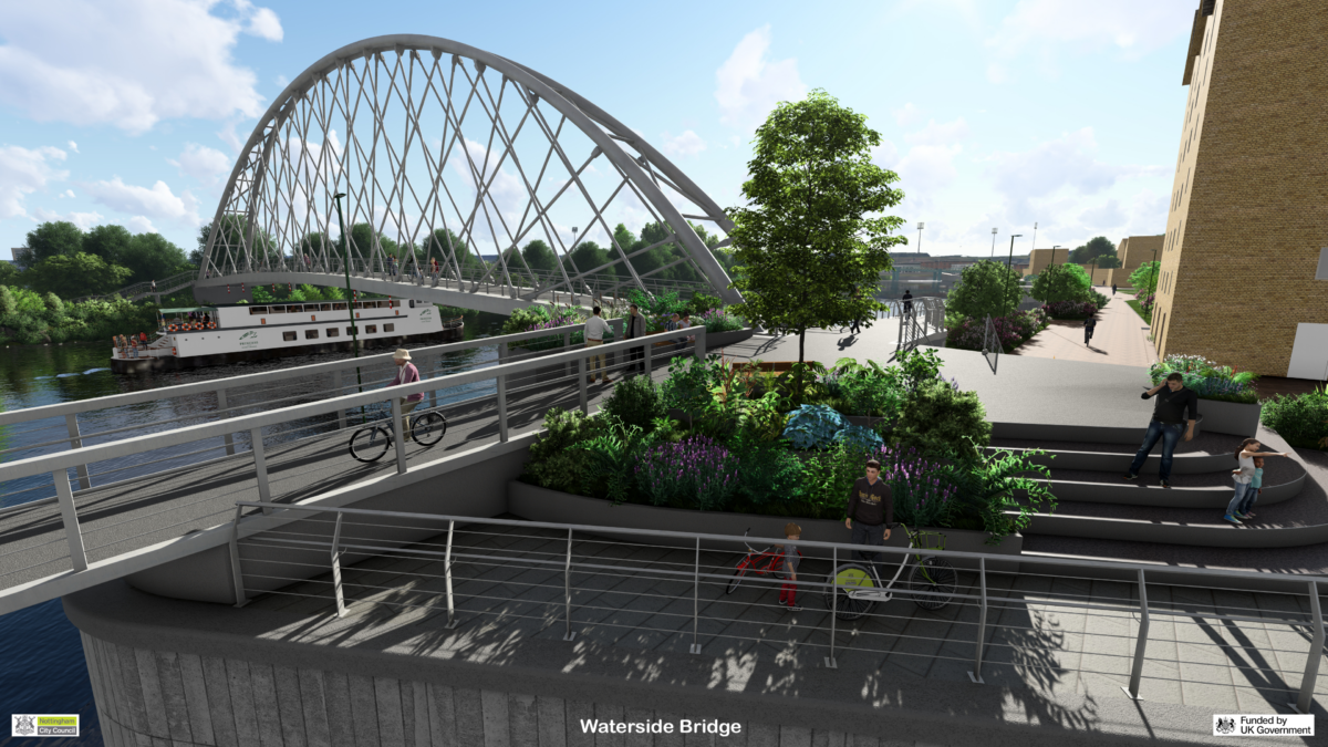 Huge step forward on new landmark walking and cycling bridge ...
