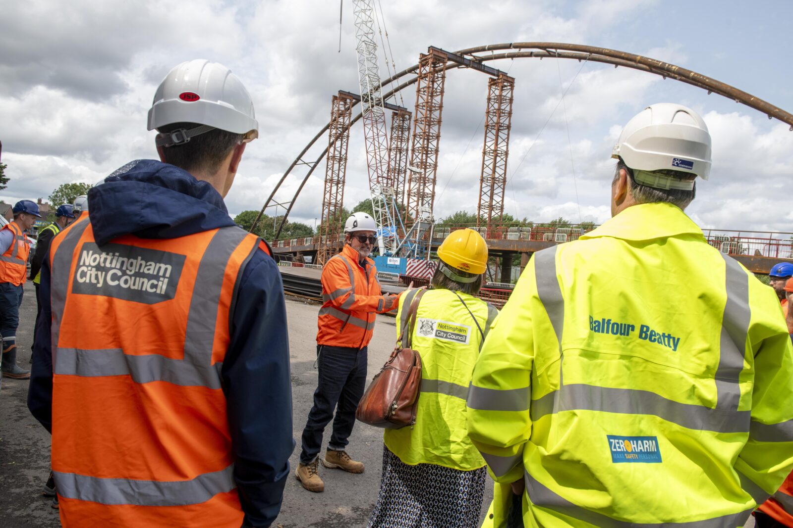 Pictures show Nottingham's new Waterside Bridge fabrication | West ...
