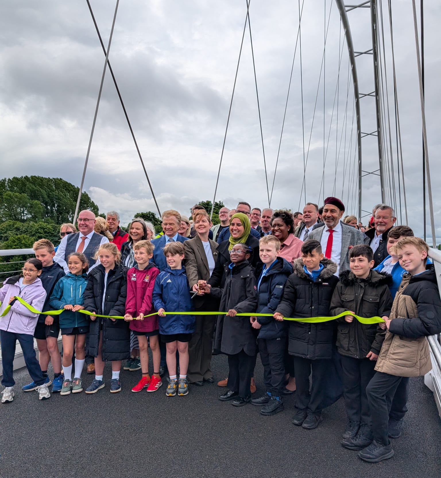 Celebration as Waterside Bridge opens to the public - Transport Nottingham